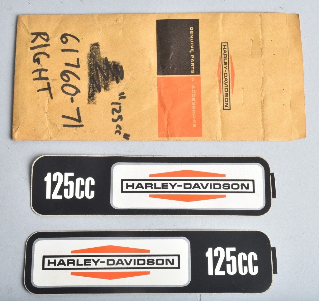 Harley Davidson 125cc Decals
