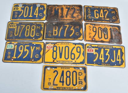 Motorcycle License Plates