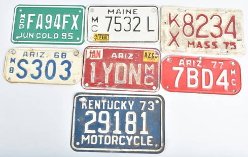 Motorcycle License Plates