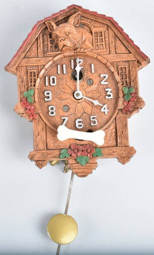 Keebler Animated French Bulldog Novelty Clock