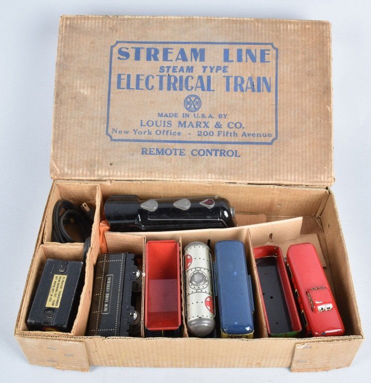 MARX COMMODORE VANDERBILT TRAIN SET w/BOX - Dec 03, 2016 | Milestone ...