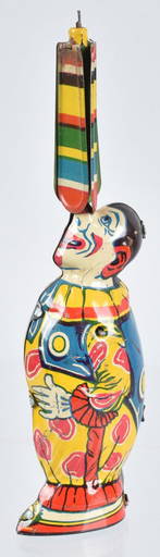 Chein Tin Windup Clown Whirly Gig