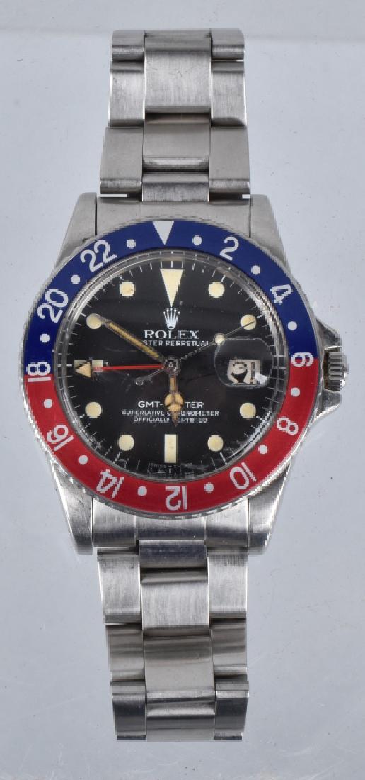 ROLEX GMT MASTER PEPSI DIAL WATCH #16750