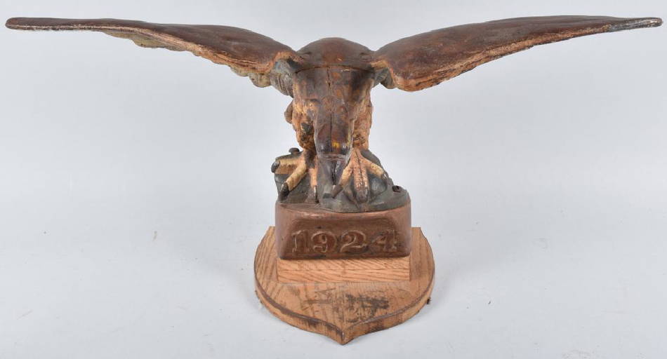 Cast Iron Eagle Finial Dated 1924