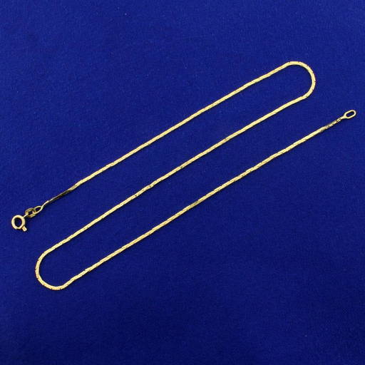 16 1/2 Inch Italian Made Flat Triangle Link Neck Chain