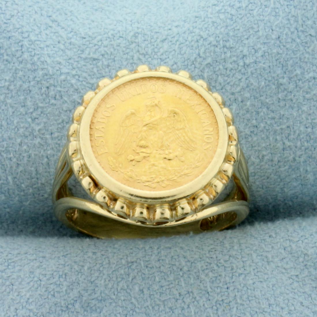 2 Peso Mexican Gold Coin Ring in 14K Yellow Gold - Aug 07, 2019 | Eric ...