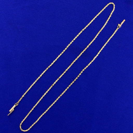 18 Inch Rope Chain Necklace in 14K Yellow Gold - Dec 29, 2019 | Eric's ...