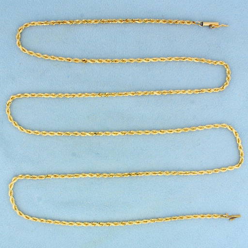 30 Inch Rope Link Chain Necklace in 14K Yellow Gold - Jan 18, 2021 ...