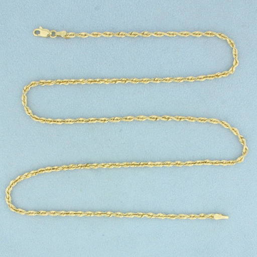 20 Inch Rope Link Chain Necklace in 14K Yellow Gold (#14595) on Dec 10 ...