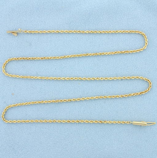 18 Inch Rope Link Chain Necklace in 14k Yellow Gold (#16717) on Jul 01 ...