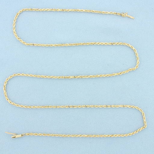 24 Inch Rope Link Chain Necklace in 14k Yellow Gold (#17494) on Dec 18 ...