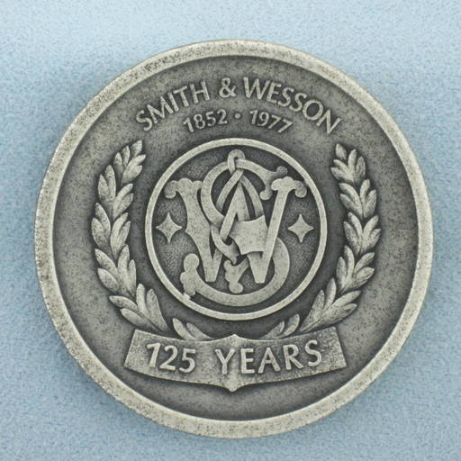 Smith And Wesson 125 Year Commemorative Coin In .999 Fine Silver