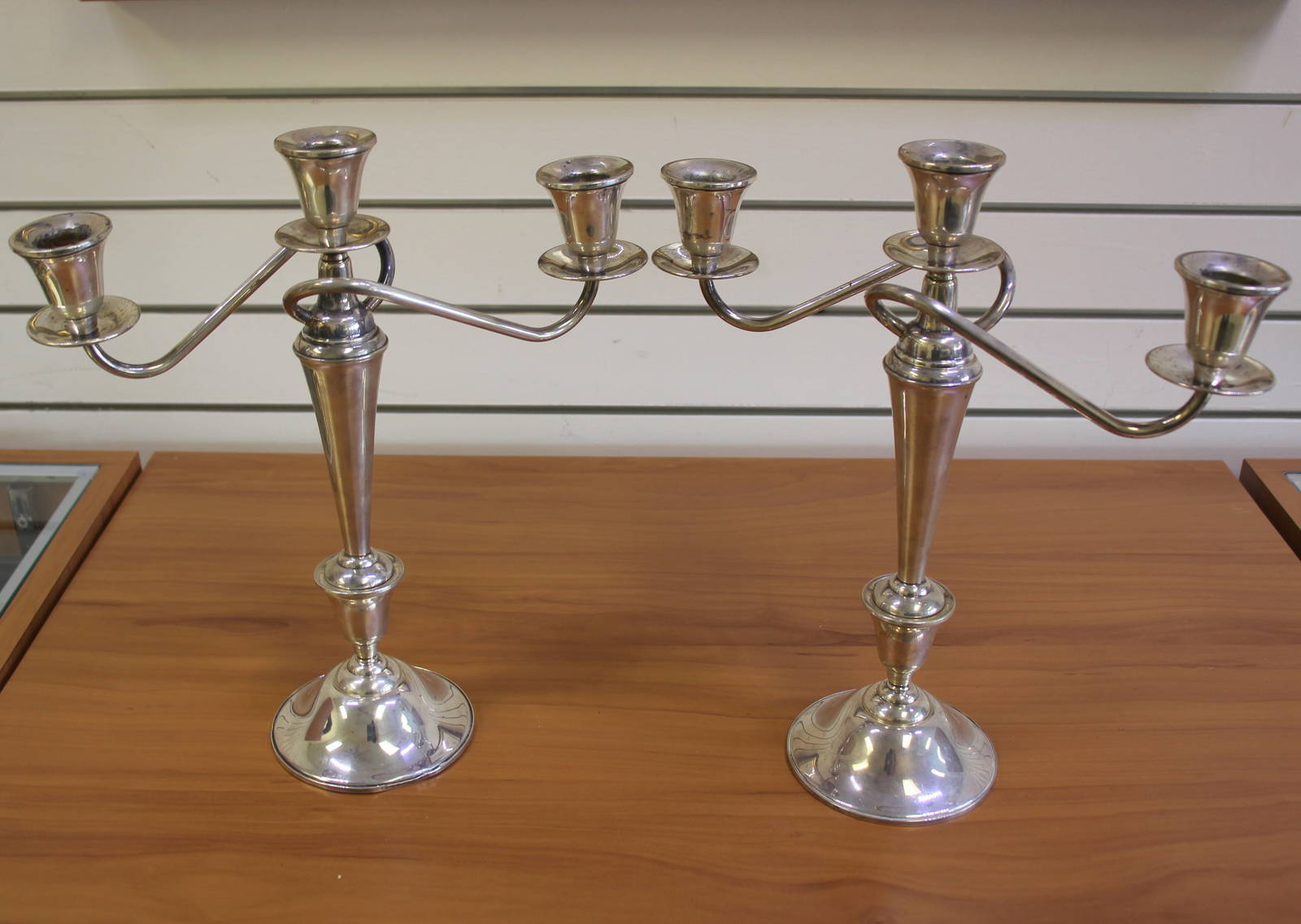International Sterling Silver Convertible 3 Light Candelabra ...