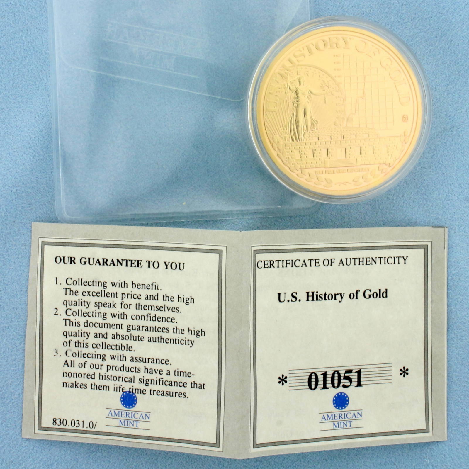 American Mint Us History Of Gold Fort Knox Proof Coin With Coa Auction
