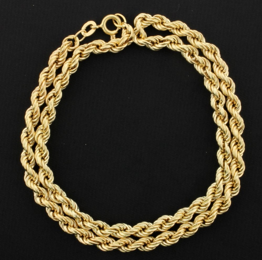 14k Yellow Gold 15 Inch Rope Chain