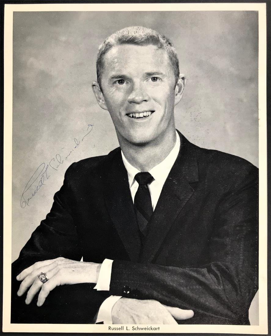 Russell ''Rusty'' Schweickart. Signed Inscribed Photo.