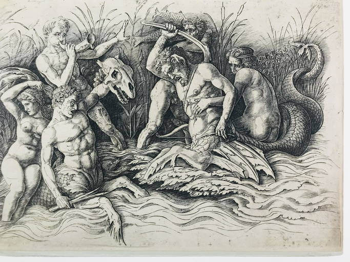 Mantegna. La Battaglia Degli Dèi Marini. Parte