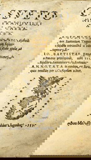 Svetonius. Xii Caesares. Ausonius Poeta De Xii Cæsaribus Per Suetonium ...