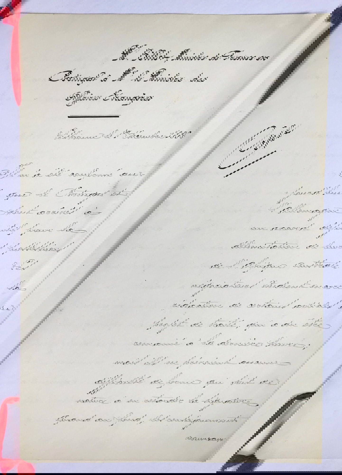 Agreement Between Portugal And Germany For Possessions In Africa ...