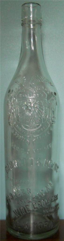 Antique GARRETT & CO. Wine Bottle. Established 1835.