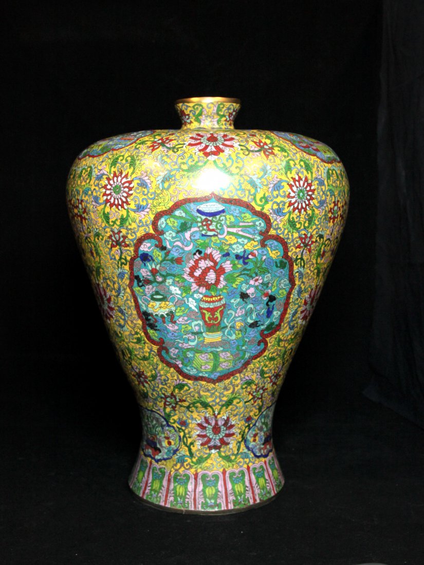 Magnificent Ming Dynasty Xuande Cloisonné Meiping