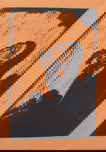 2001: Jacob Steinhardt Original Signed Woodcut Jewish