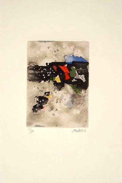 Mordecai Ardon Original S&n Etching, Israeli Art