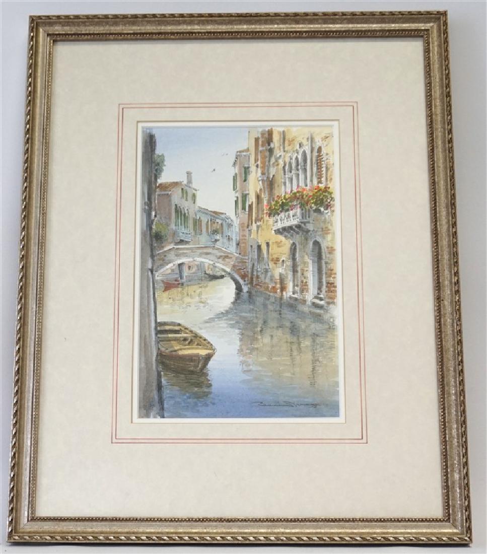 GIOVANNI BONAZZON WATERCOLOR VENICE