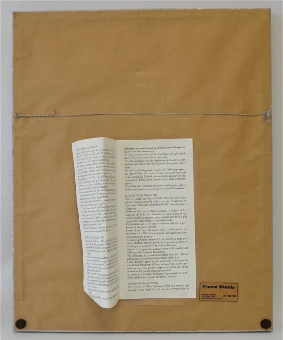 GIOVANNI BONAZZON WATERCOLOR VENICE
