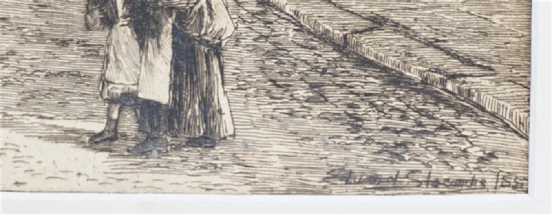 PAIR EDWARD SLOCOMBE (1850-1925) ETCHINGS