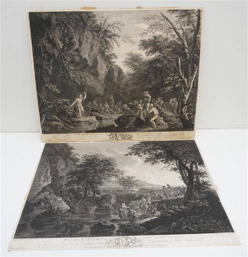 2 18th C. Biblical Large Engravings