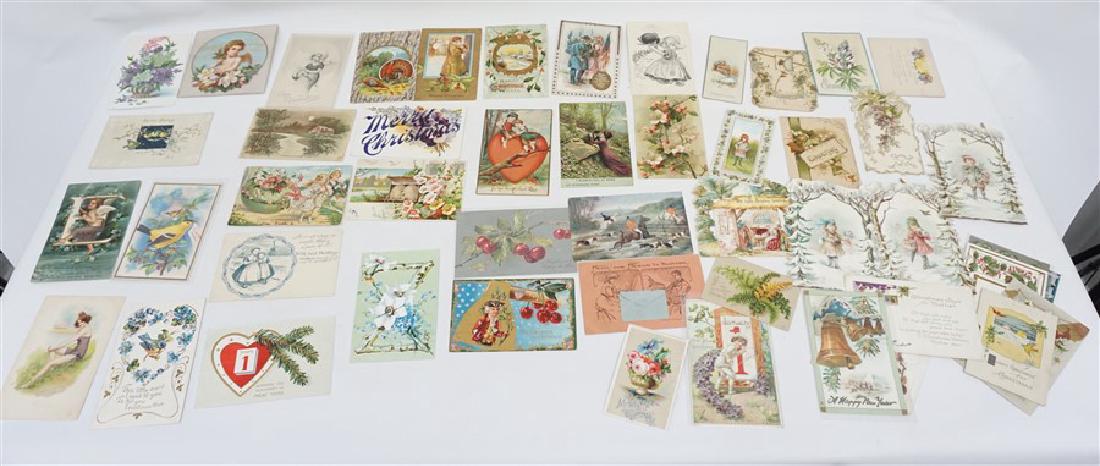 50 Victorian Postcards / Cards Holidays