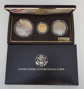 1989 3 Coin Set Congressional Coin Set