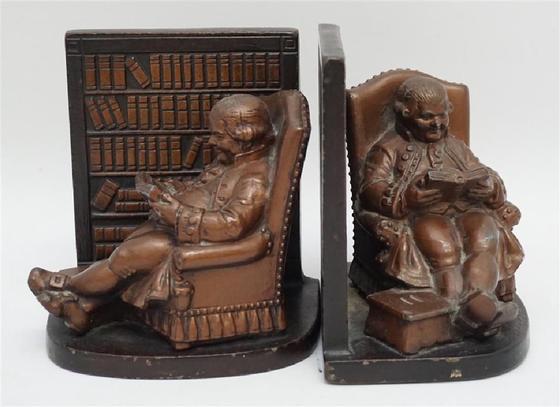1925 FATHER KNICKERBOCKER BOOKENDS
