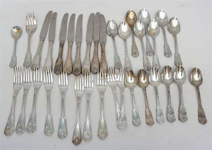 36 PC SILVER PLATE KINGS PATTERN FLATWARE - Sep 24, 2017 | Charleston ...