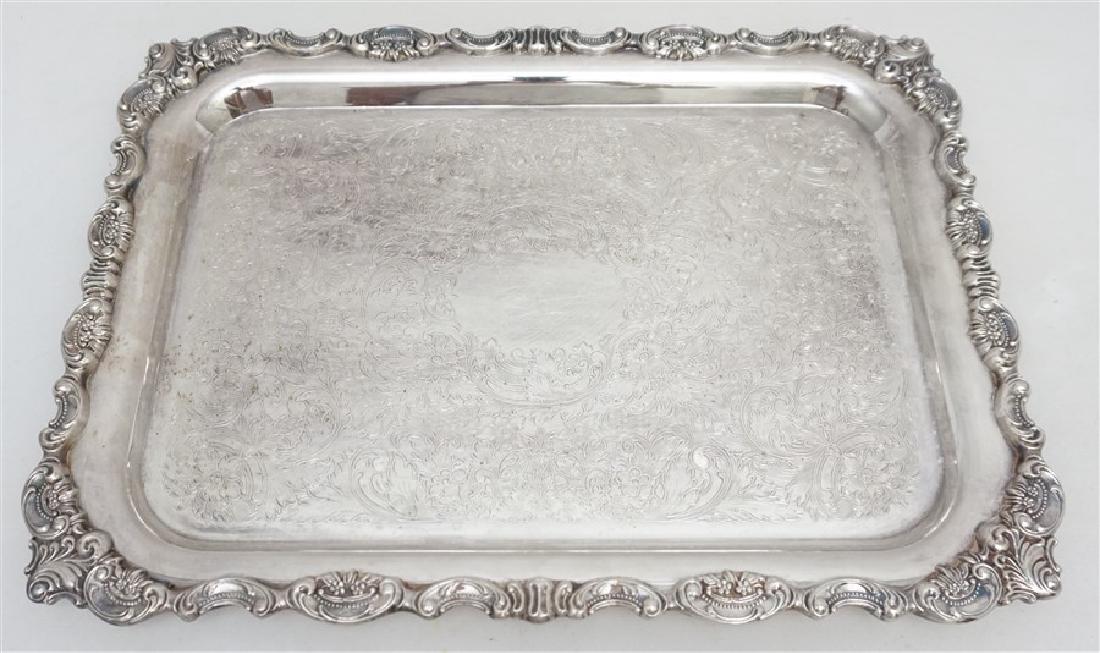 WALLACE SILVER PLATE BAROQUE TRAY