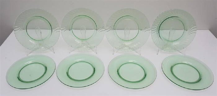 Vintage Animal And Green Plates.