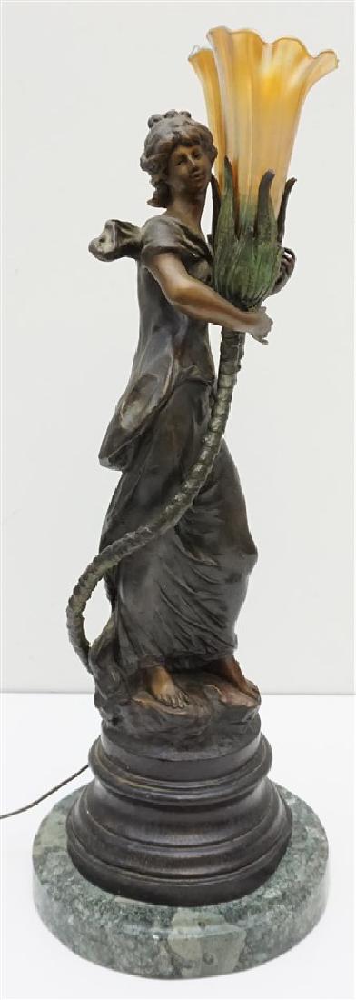 ART NOUVEAU AUGUSTE MOREAU LAMP