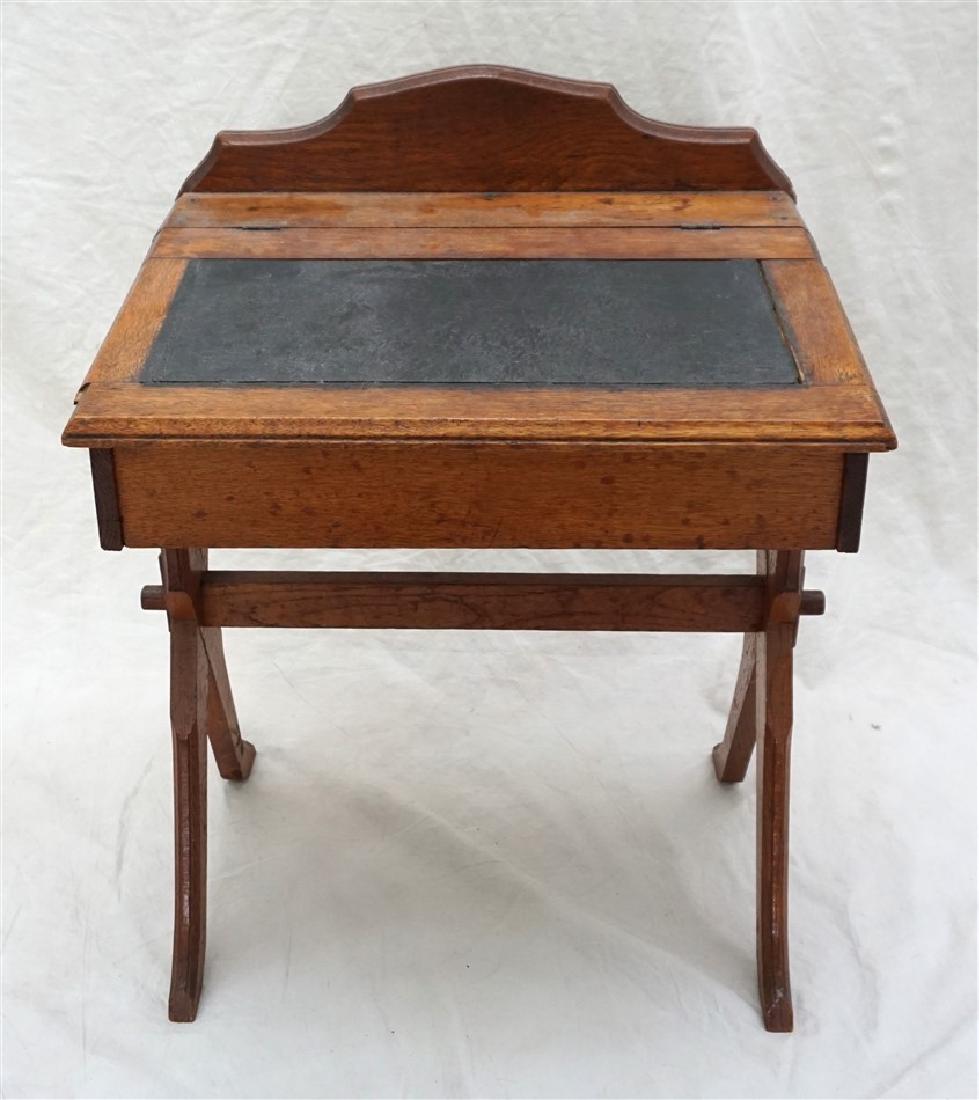 Antique Oak Small Child Desk