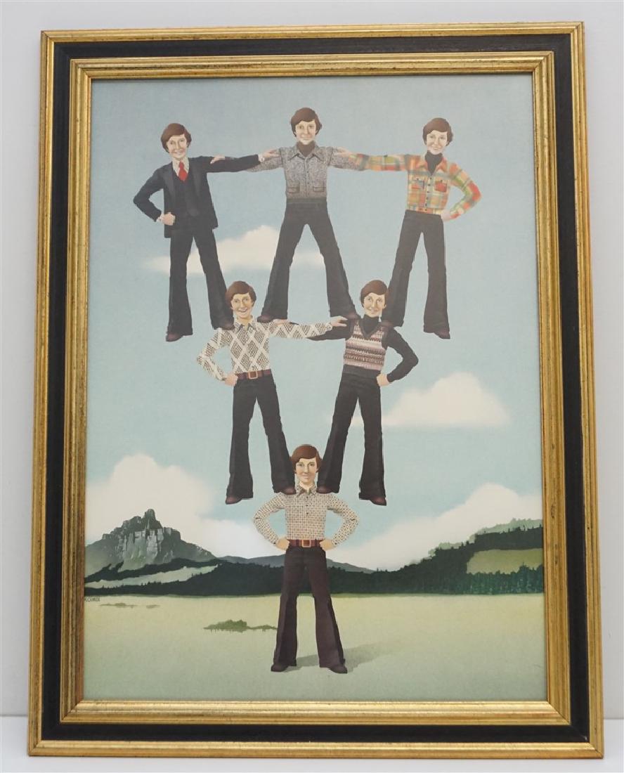 ORIGINAL DAVID PLOURDE ILLUSTRATION VAN HEUSEN