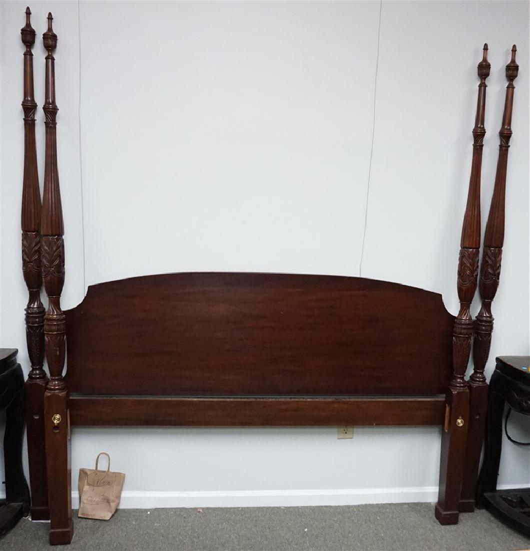 MAHOGANY RICE BED KNG SIZE