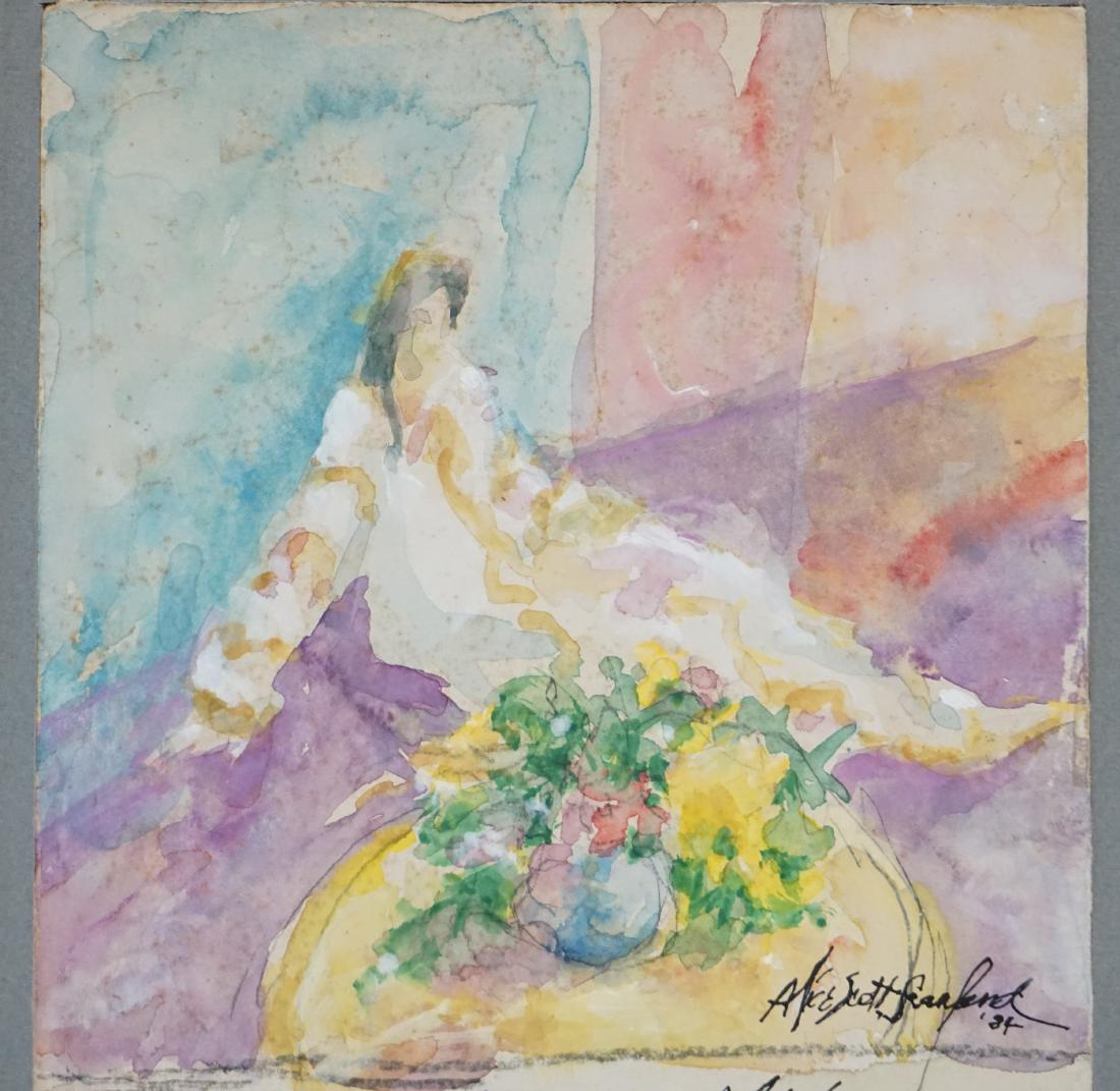 ALICE SCOTT (1925-2005) WATERCOLOR
