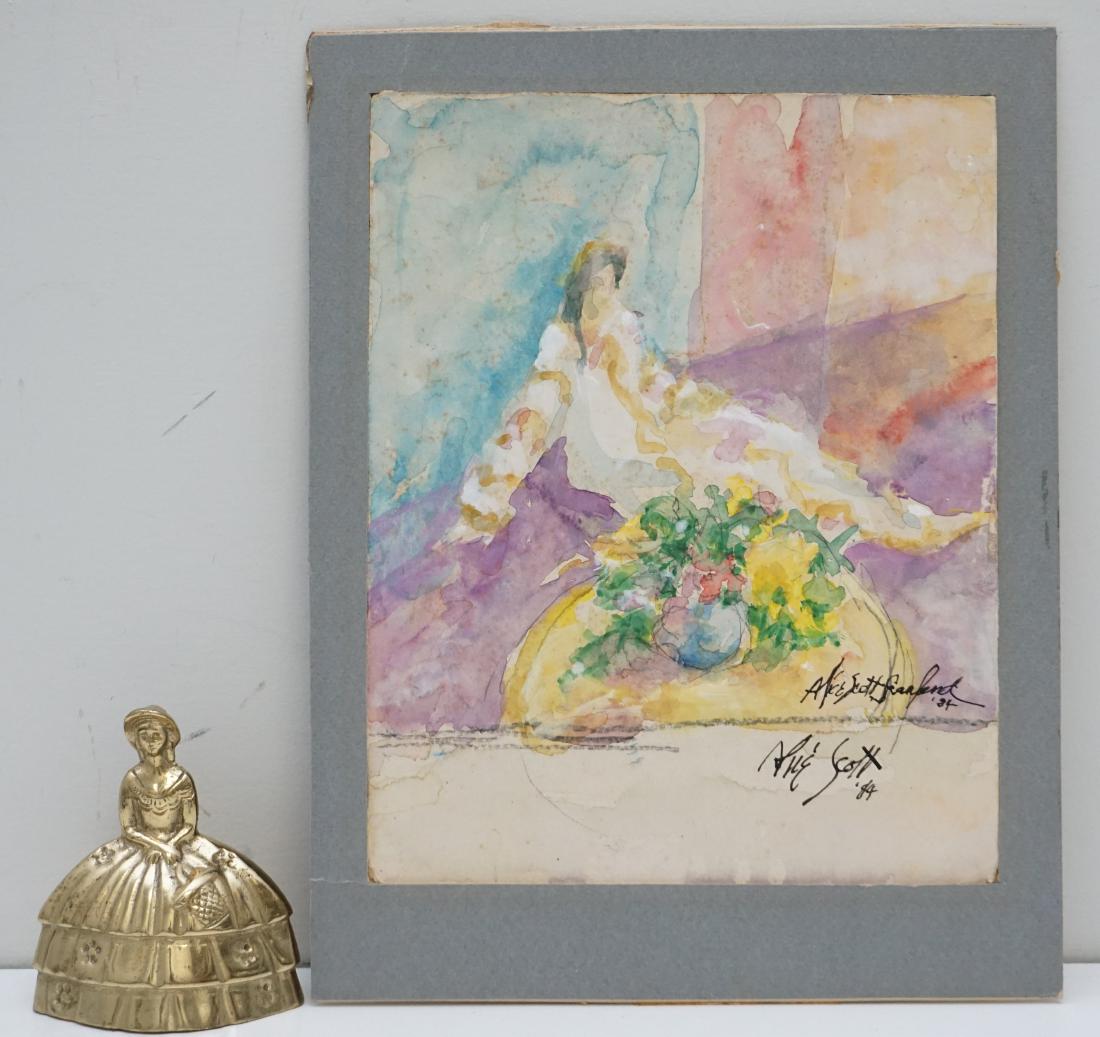 ALICE SCOTT (1925-2005) WATERCOLOR
