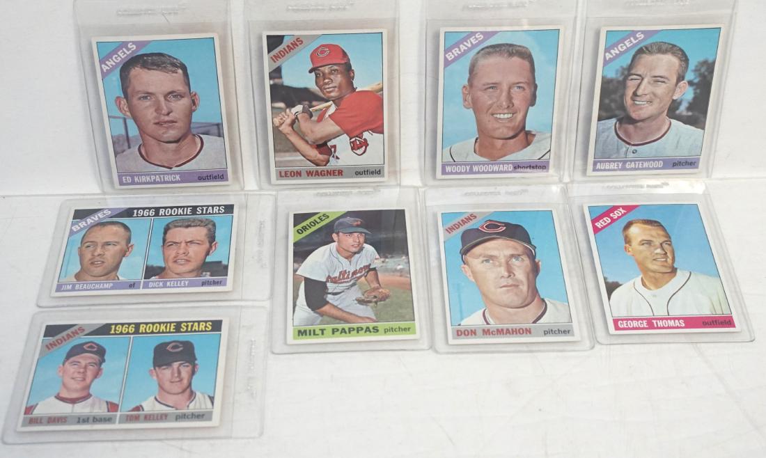 9 TOPPS 1966 BASEBALL CARDS