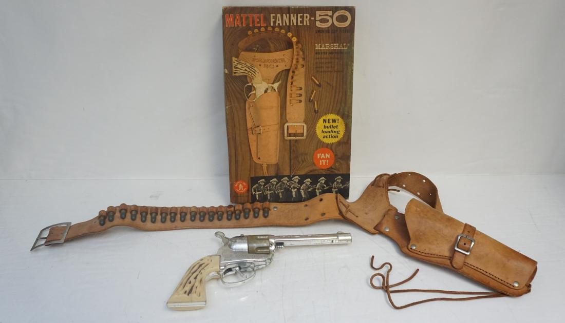 MATTEL FANNER 50 CAP GUN IN BOX