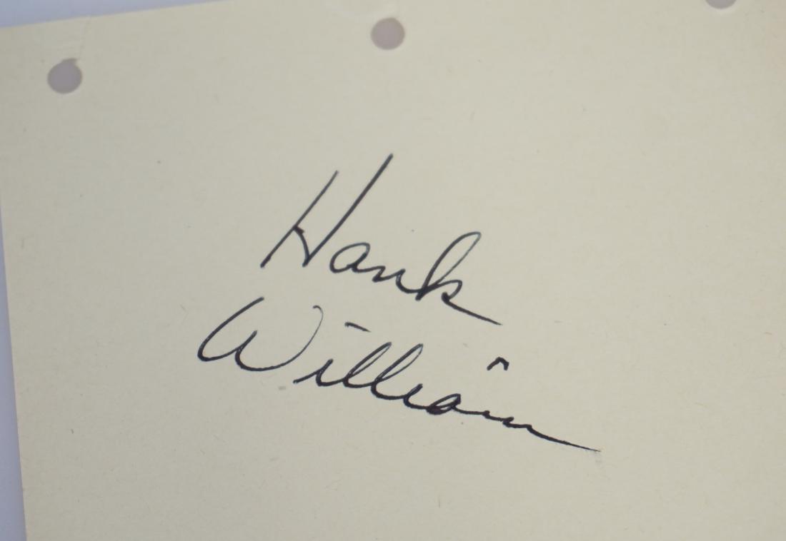 Rare Hank Williams (1923 1953) Autograph