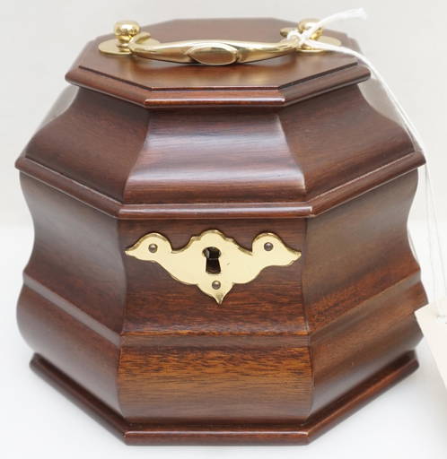 Colonial Williamsburg Mahogany Tea Caddy