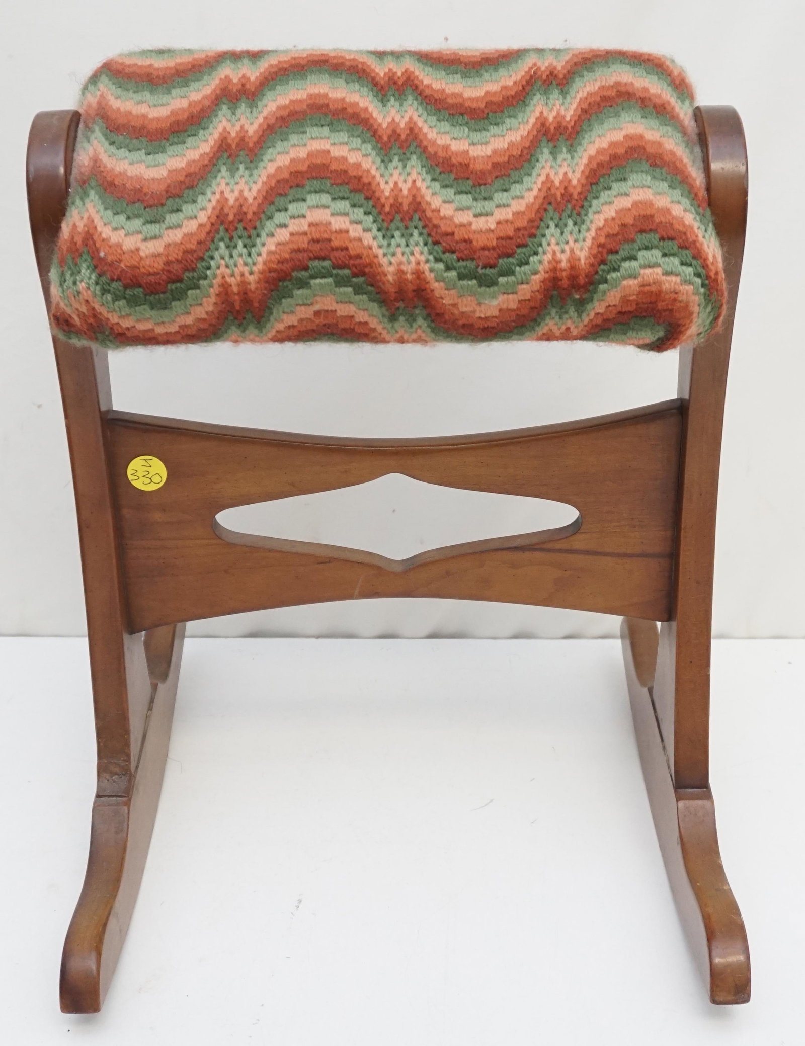 Vintage Kindel Cherry Rocking Gout Stool