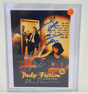 Pulp Fiction Bruce Willis Signed Lobby Card