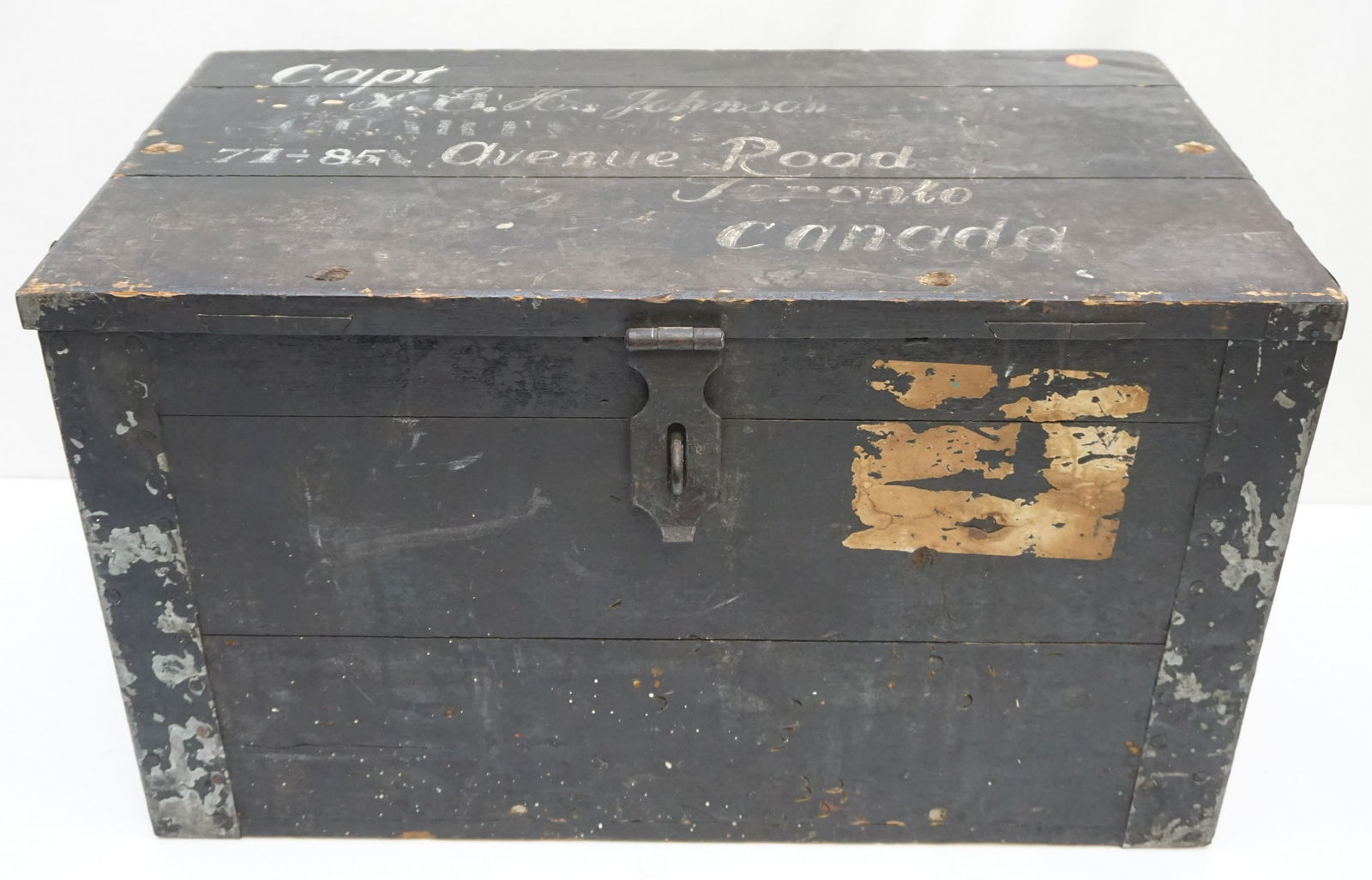 Antique Canadian Military Foot Locker